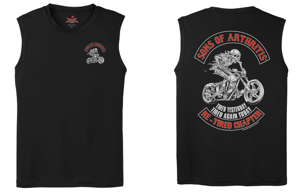Sons of Arthritis Re-Tired Chapter - Black (See More Styles)